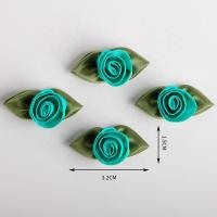 China Supply Recyled Satin Ribbons Mini Artificial Silk Ribbon Flowers for Wedding Dress for sale