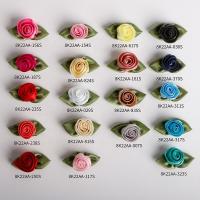 China Supply Recyled Satin Ribbons Mini Artificial Silk Ribbon Flowers for Wedding Dress for sale