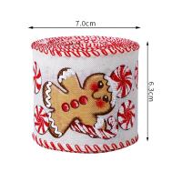 China MSD Customized Christmas Wired Ribbon Roll 2.5 Inch Polyester Christmas Tree Ribbons for sale