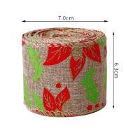 China MSD Customized Christmas Wired Ribbon Roll 2.5 Inch Polyester Christmas Tree Ribbons for sale