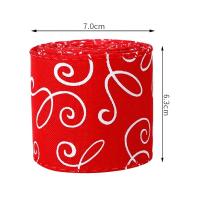 China MSD Wired Burlap Ribbon 2.5 Inch Christmas Bow Ribbon Support for Customized OEM Needs for sale