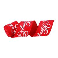 China Christmas Style 2.5 Inch Printed Ribbon for Gift Choose from Our Catalog or Customized for sale