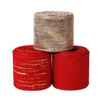 China Polyester Wired Christmas Ribbons Supported by MSD Ribbons for Holiday Gift Wrapping for sale