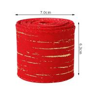 China Polyester Wired Christmas Ribbons Supported by MSD Ribbons for Holiday Gift Wrapping for sale