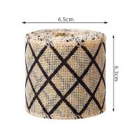 China MSD Ribbons Christmas Printed Wreath 2.5 Inch Burlap Ribbon with Single Face Design for sale