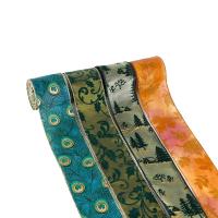 China MSD Wired Edge Ribbons for Crafts Customized Polyester Fabric Christmas Decorative for sale