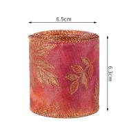 China MSD Wired Edge Ribbons for Crafts Customized Polyester Fabric Christmas Decorative for sale