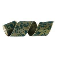 China MSD Wired Edge Ribbons for Crafts Customized Polyester Fabric Christmas Decorative for sale