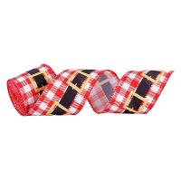 China MSD Ribbon Customized Red Burlap Merry Christmas Printed Ribbon for Christmas Decoration for sale
