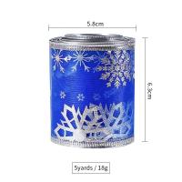 China Christmas Burlap Ribbons Sustainable Xmas Wired Sheer Ribbons for Present Wrapping for sale