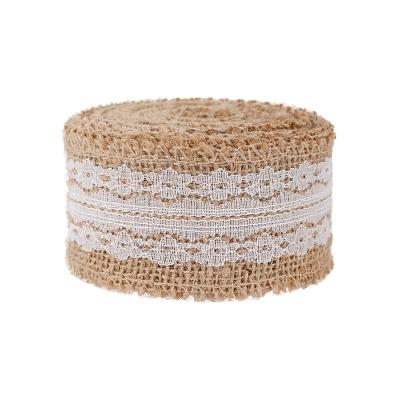 China Support 7 Days Sample Order Lead Time Personalized Jute Ribbon for Holiday Decoration for sale