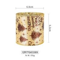 China MSD Ribbon Holiday Decoration Wire Edge Yellow Satin Ribbon for Christmas Decoration for sale