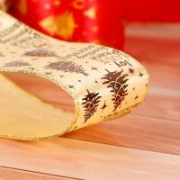 China MSD Ribbon Holiday Decoration Wire Edge Yellow Satin Ribbon for Christmas Decoration for sale