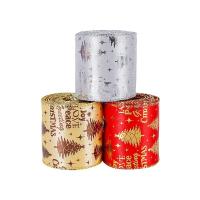 China MSD Ribbon Holiday Decoration Wire Edge Yellow Satin Ribbon for Christmas Decoration for sale