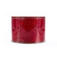 China 10 Yards Wired Edge Red Glitter Burlap Christmas Ribbon Sustainable and Festive Touch for sale