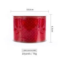China 10 Yards Wired Edge Red Glitter Burlap Christmas Ribbon Sustainable and Festive Touch for sale