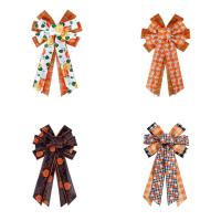 China Rustic Thanksgiving Wreath Bow Handmade Burlap Bow for Indoor/Outdoor Decoration for sale