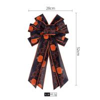 China Rustic Thanksgiving Wreath Bow Handmade Burlap Bow for Indoor/Outdoor Decoration for sale
