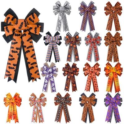 China Autumn Ribbons Craft Bows for Thanksgiving Decoration 28cm*52cm Size Can Be Customized for sale