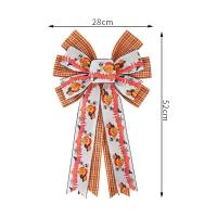 China Autumn Ribbons Craft Bows for Thanksgiving Decoration 28cm*52cm Size Can Be Customized for sale
