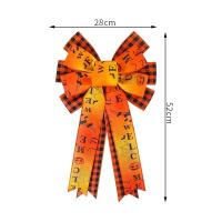 China Autumn Ribbons Craft Bows for Thanksgiving Decoration 28cm*52cm Size Can Be Customized for sale