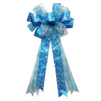 China Silver Christmas Bows for Wreaths and Garland Decoration Handmade Craft for sale