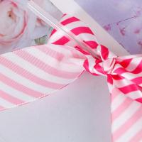 China Lighted Valentine Bows Handmade MSD Polyester Pink Ribbon Bow Pre Tie Decoration Bow for sale