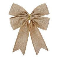 China Rustic Jute Ribbon Bow Ornaments for Wedding Party Decorations 18cm*23cm Occasion Summer for sale