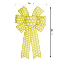 China Summer Spring Burlap Ribbon Bow for Holiday Decoration and Custom Made DIY Projects for sale