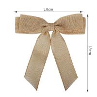China Summer Occasion Handmade Burlap Bows Knot for Christmas Decoration Tree Festival Holiday for sale