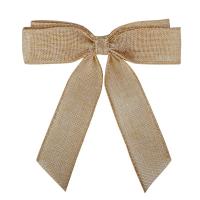 China Summer Occasion Handmade Burlap Bows Knot for Christmas Decoration Tree Festival Holiday for sale