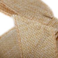 China Summer Occasion Handmade Burlap Bows Knot for Christmas Decoration Tree Festival Holiday for sale