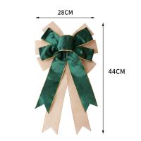 China Customized Pull Bow Handmade Double Wired Christmas Ribbon Bow for Decoration for sale