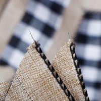 China 35cm*90cm Handmade Large Burlap Plaid Bow for Fall Christmas Thanksgiving Wreath Gift for sale