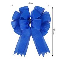 China Christmas Tree Top Occasion Spring Summer Wreath Bow Jumbo Burlap Decoration Ribbon Bows for sale