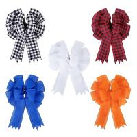 China Christmas Tree Top Occasion Spring Summer Wreath Bow Jumbo Burlap Decoration Ribbon Bows for sale
