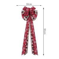 China Ribbon Bow Style Pull Bow for Holiday DIY Decoration Made Jumbo Christmas Bows in Red for sale