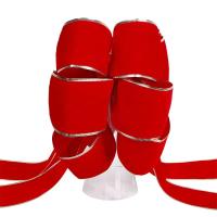 China MSD Christmas Red Velvet Wreath Bow Extra Large Pull Bow for Wedding Decoration Needs for sale