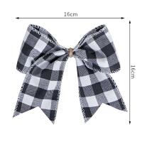 China Ribbon Bow Farmhouse Style Burlap Bow for Mini Buffalo Plaid and Floral Bows Craft for sale