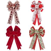 China Customized Red Velvet Bows for Christmas Tree 28cm*45cm or Like Picture for sale