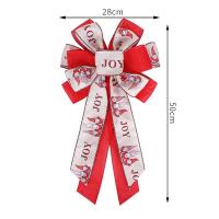 China Customized Festival Ribbon Bow Wired Velvet Ribbon Christmas Tree Toppers Burlap Bows for sale