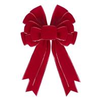 China Customized Red Velvet Bows for Christmas Tree 28cm*45cm or Like Picture for sale