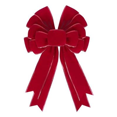 China Customized Red Velvet Bows for Christmas Tree 28cm*45cm or Like Picture for sale