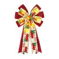 China MSD Black and White Plaid Ribbon Bow Customized for Christmas Decoration for sale