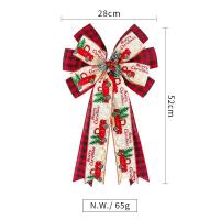 China MSD Black and White Plaid Ribbon Bow Customized for Christmas Decoration for sale