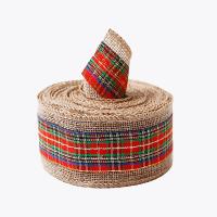 China Natural Jute Ribbon for Gift Packing Burlap Ribbon Print Customers' Requirements for sale