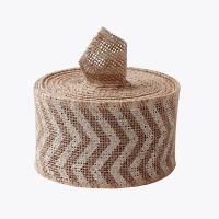China Natural Jute Ribbon for Gift Packing Burlap Ribbon Print Customers' Requirements for sale