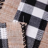 China Christmas Occasion 63mm Wired Edge Checked Burlap Ribbon Perfect for Wrapping Gifts for sale