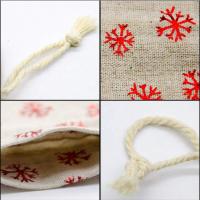 China Christmas Fabric Gift Bags Reusable Cotton Drawstring Durable Eco-Friendly from Suppliers for sale