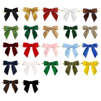 China Hot sale  velvet Ribbon bow  Material Self Adhesive Gift Box Bows for Customized Decoration for sale